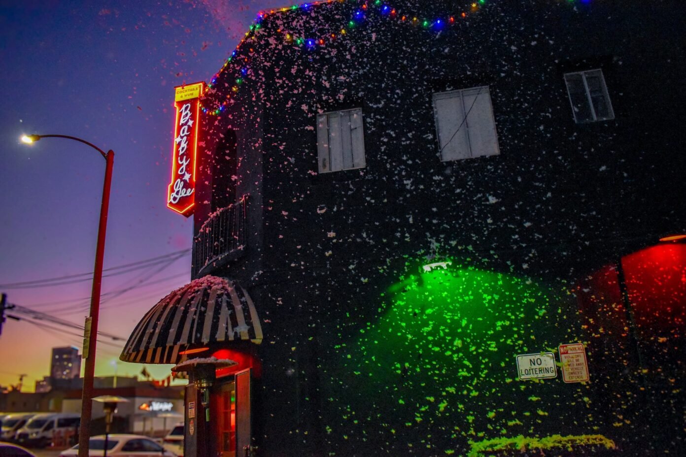 Miracle on 4th Street: Baby Gee brings the snow and holiday cocktails ...